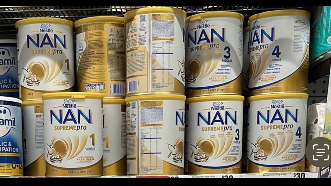 雀巢奶粉 Nan 800 g 澳洲版infini pro 能恩全護 supreme pro 1/2/3 , 兒童＆孕婦用品, 護理及餵哺 ...