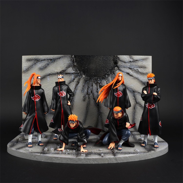 Akatsuki Nagato Uzumaki Naruto Six Paths of Pain 25cm PVC Figure Statue ...