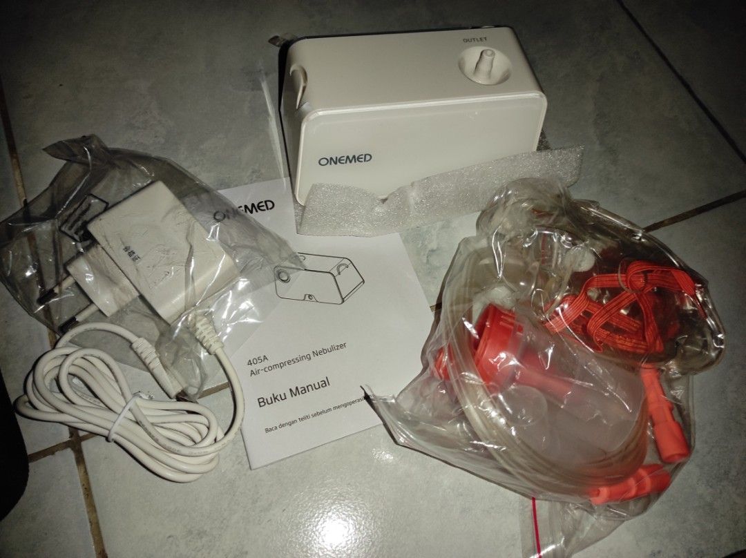 ALAT NEBULIZER ION 405A ONEMED ALAT UAP TERAPI PERNAFASAN Air ...