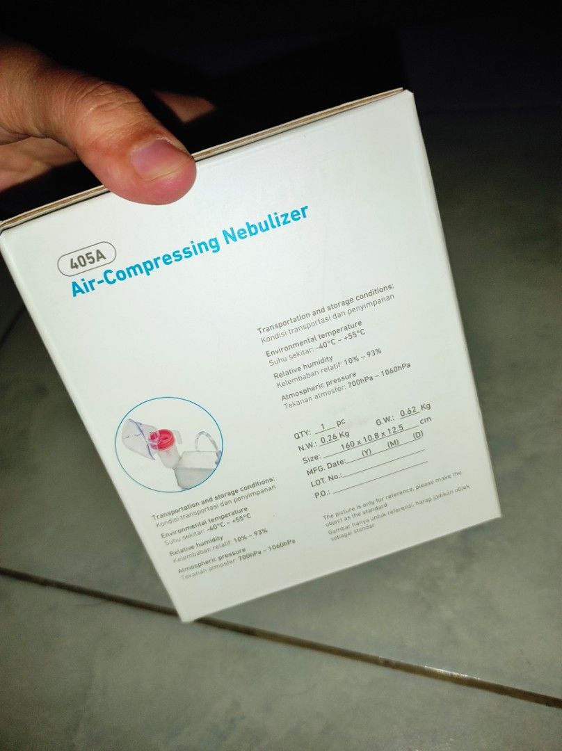 ALAT NEBULIZER ION 405A ONEMED ALAT UAP TERAPI PERNAFASAN Air ...