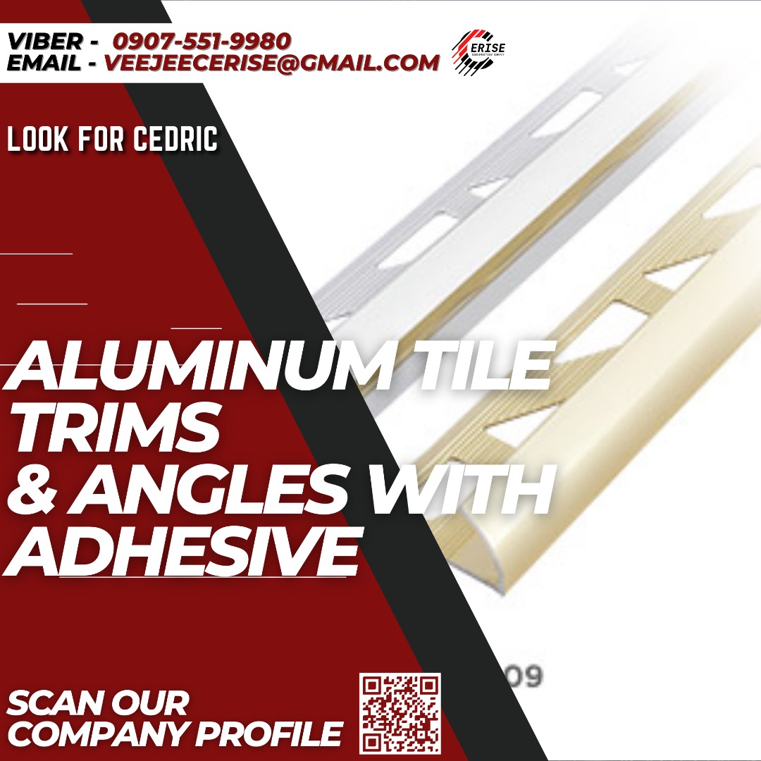 Aluminum Tile Trims & Angles with Adhesive, Commercial & Industrial ...