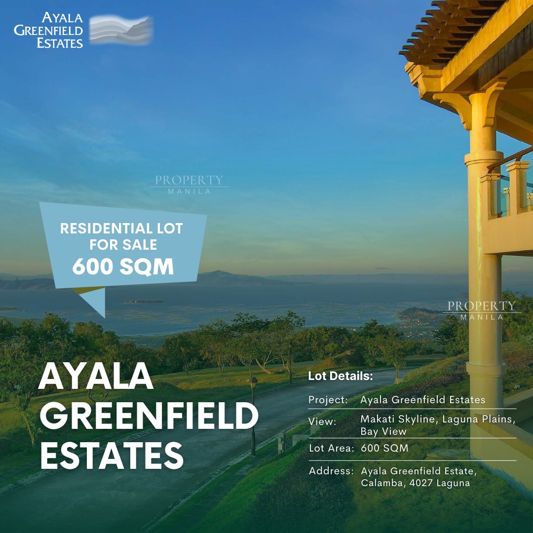Ayala Greenfield Estates 600 sqm Residential Lot For Sale, Property ...