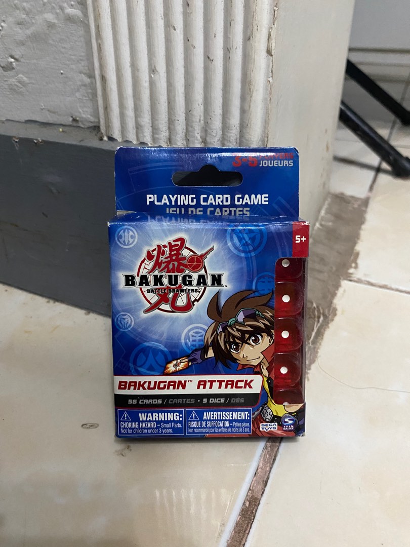 BAKUGAN ATTACK PLAYING CARDS WITH DICE, Hobbies & Toys, Toys & Games on ...