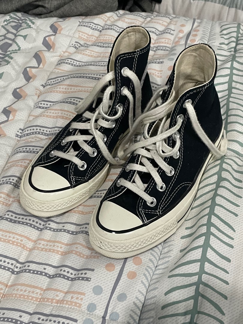 Black and White Converse Chuck 70s, Women's Fashion, Footwear, Sneakers ...
