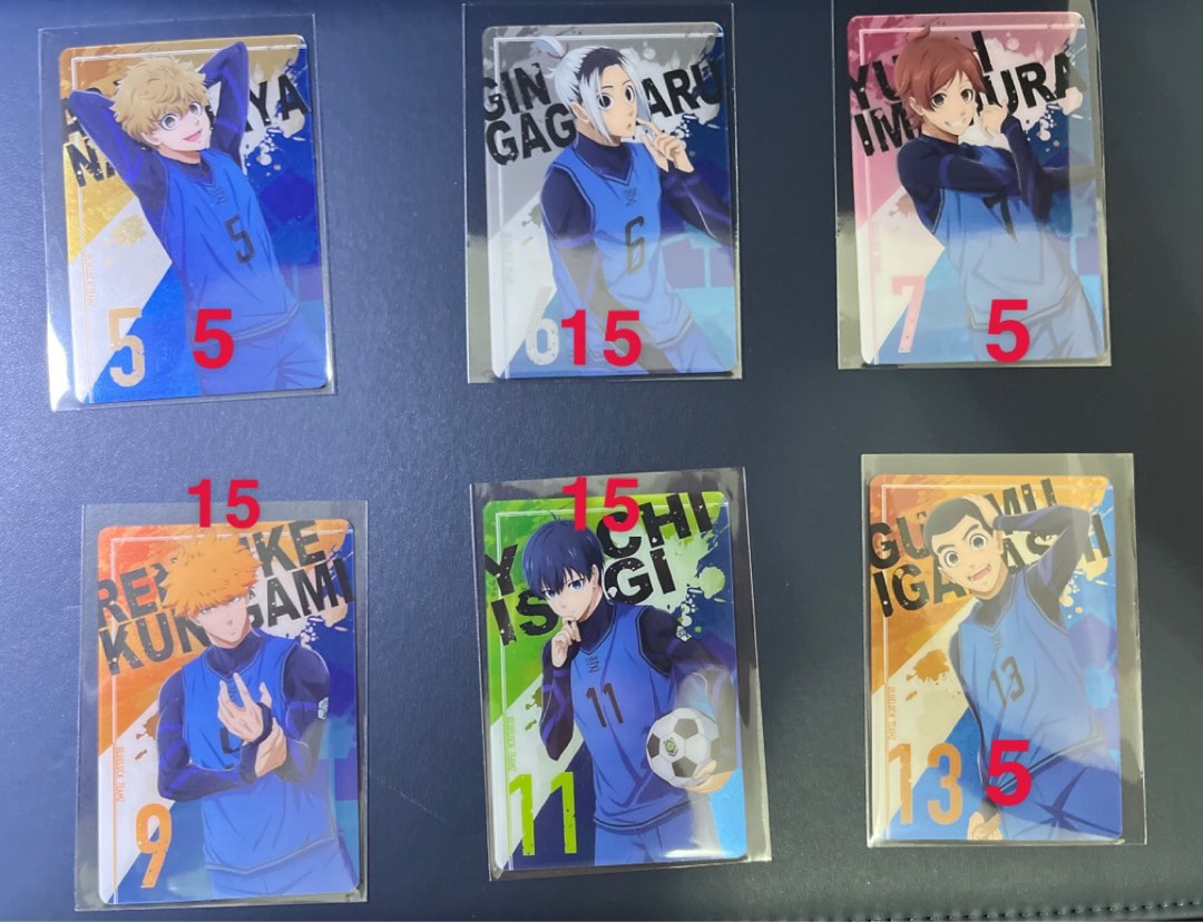 Blue Lock, Demon slayer , Tqq cards, 興趣及遊戲, 玩具 & 遊戲類 - Carousell