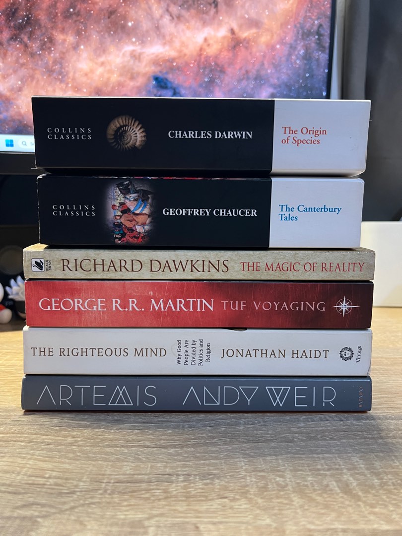 Books Bundle All Original Copies (Andy Weir, Jonathan Haidt, George R ...