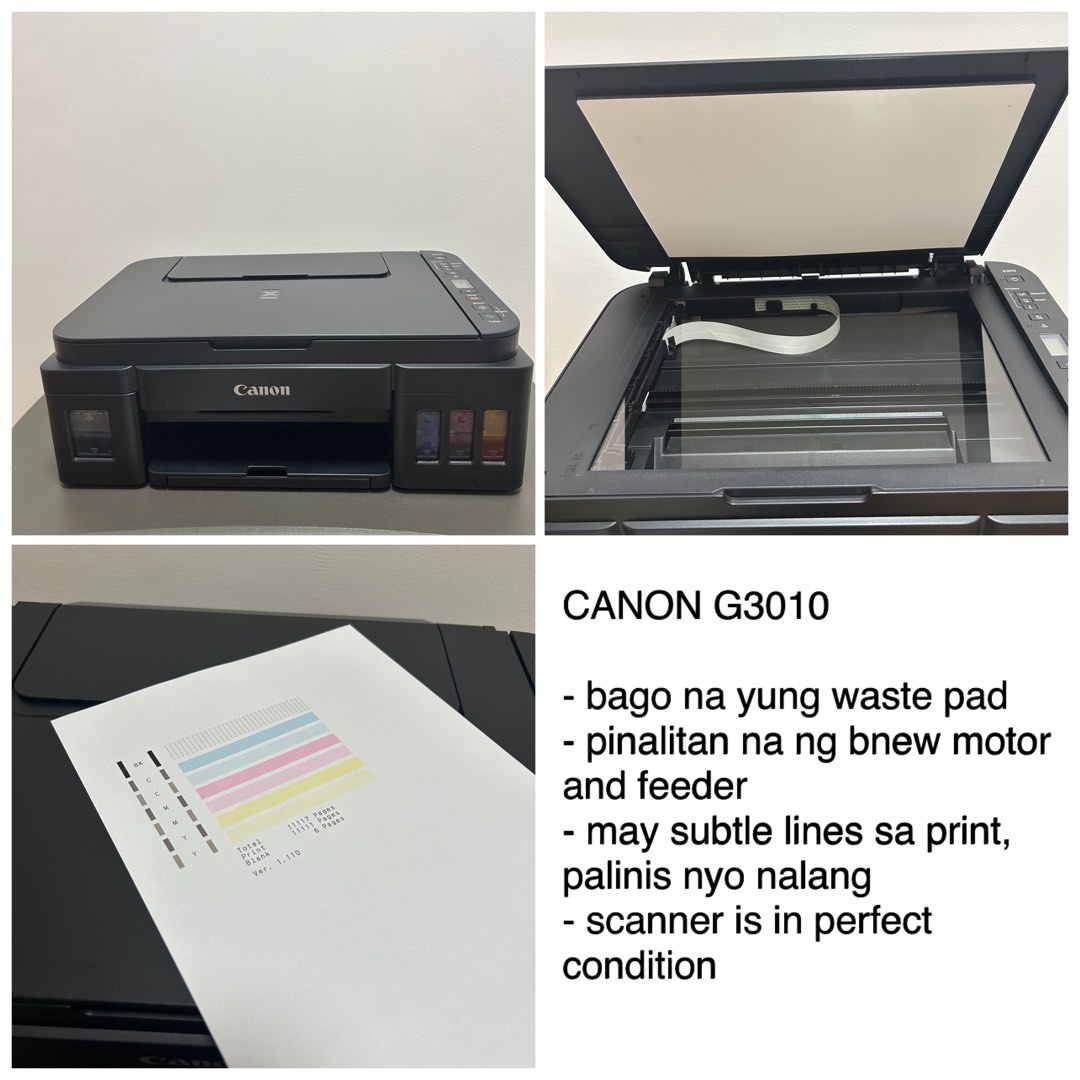 canon g3010 / sliding cutter / epson 003 ink, Computers & Tech ...