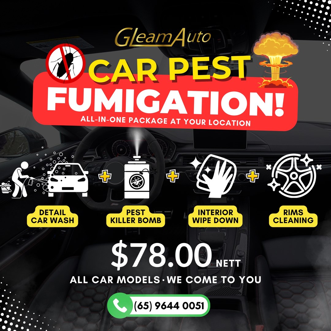 🪳Car Pest Fumigation All-in-One Package @ First Centre (S555856 ...