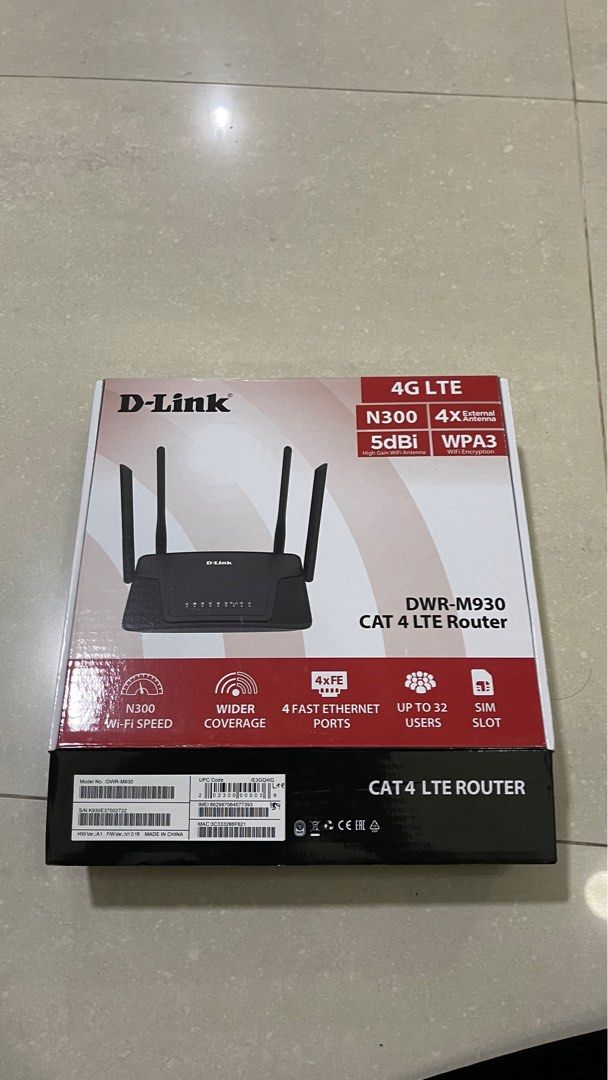 CAT 4 LTE ROUTER, Computers & Tech, Parts & Accessories, Cables ...