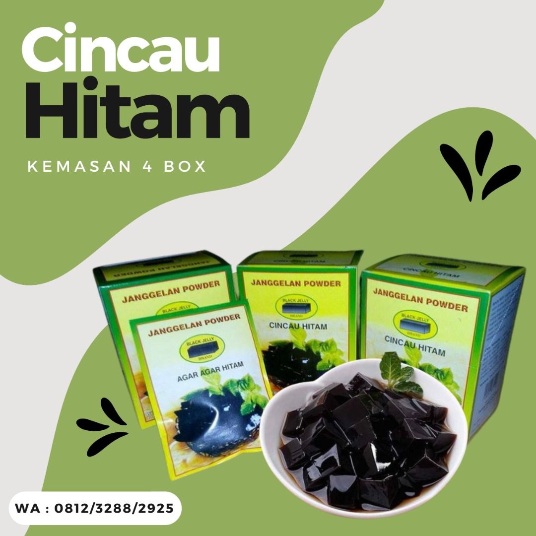 Cincau Hitam Instan Lebih Higienis Karena Bisa Dimasak Sendiri Kemasan ...