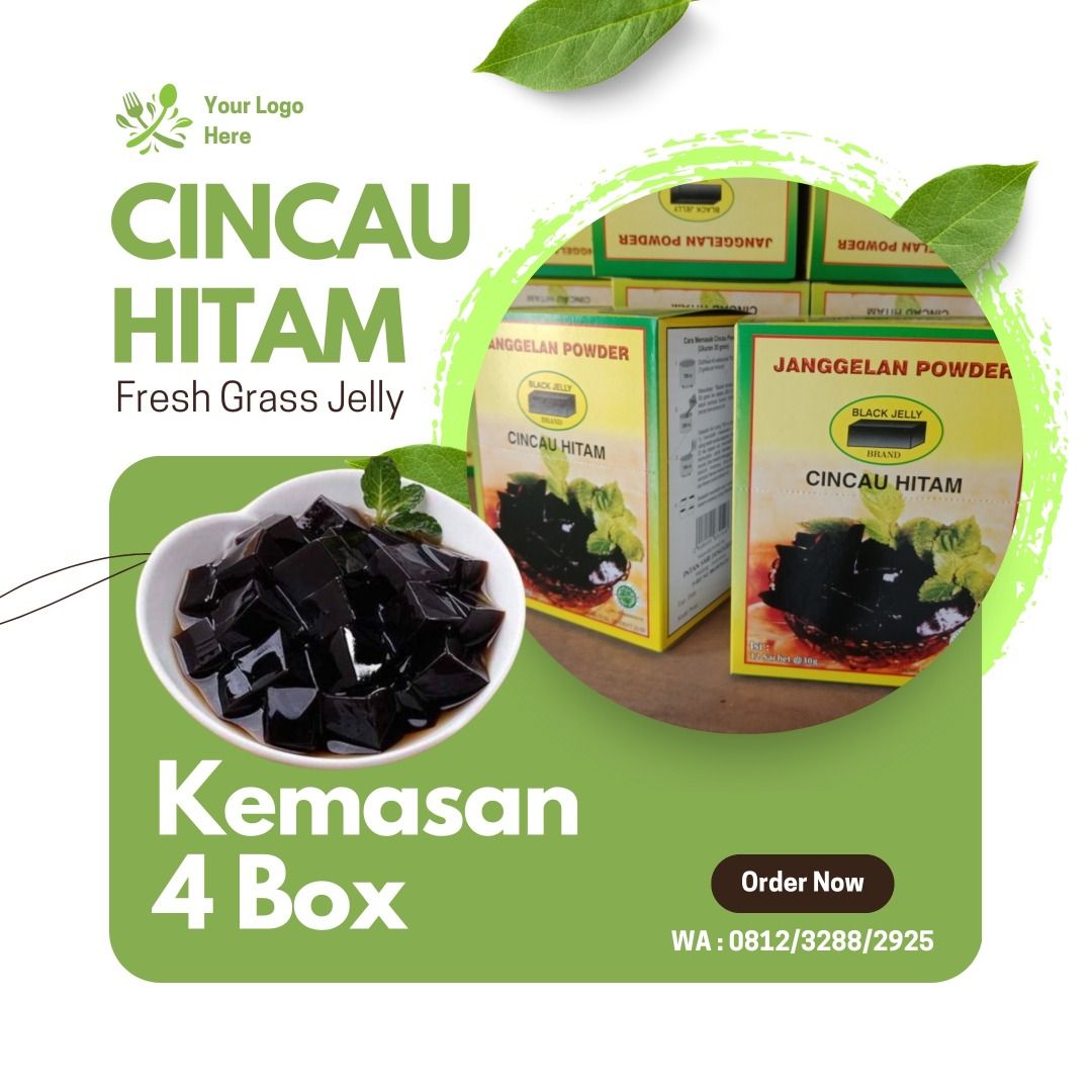 Cincau Hitam Instan Lebih Higienis Karena Bisa Dimasak Sendiri Kemasan ...