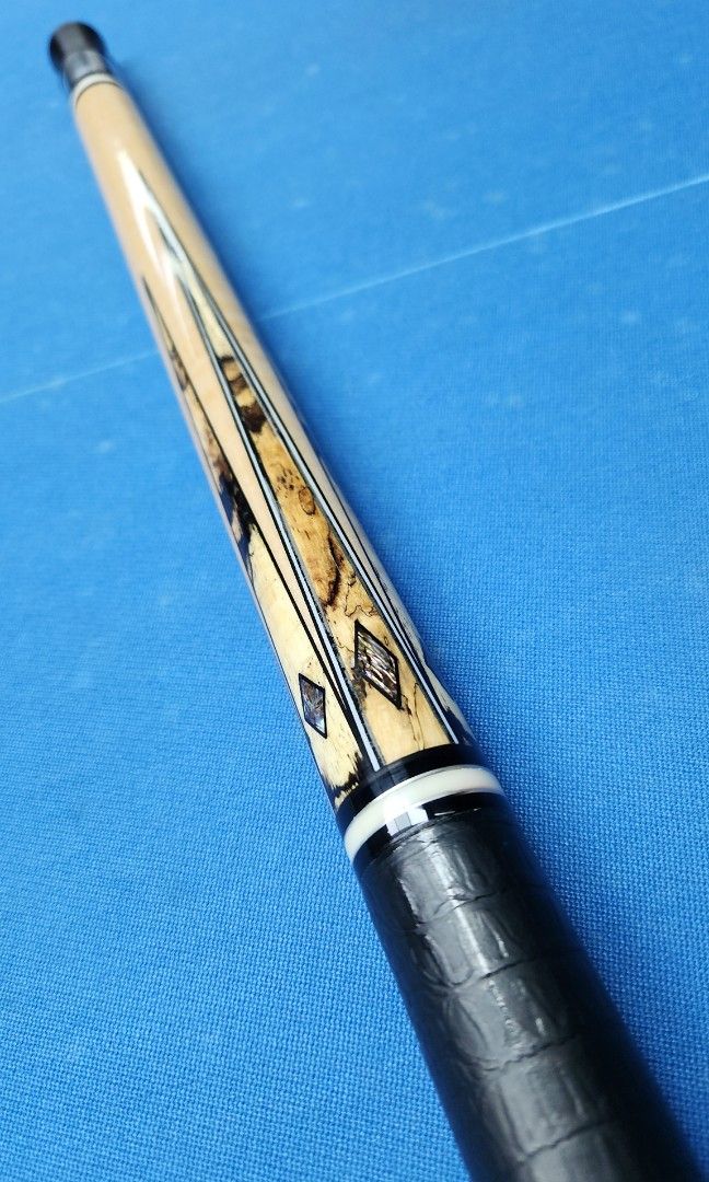 Custom Spalted Maple/ Abalone Pool cue, Sports Equipment, Other Sports ...