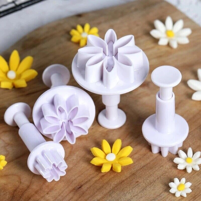 DAISY Fondant Plunger Cutter (4pc per set), Furniture & Home Living ...