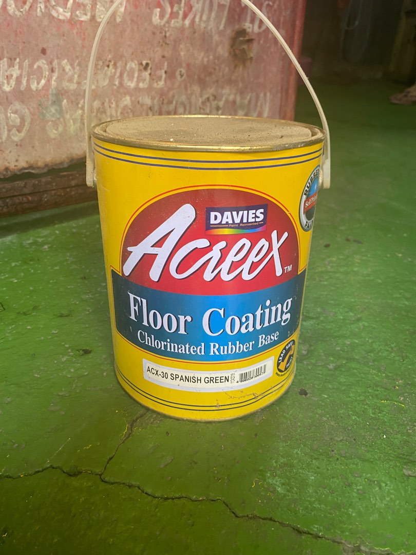 Davies Acreex Floor coating rubber based chlorinated, Furniture & Home ...