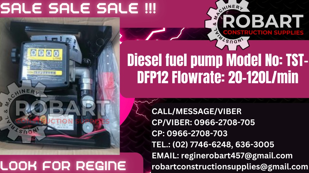 Diesel fuel pump Model No: TST-DFP12 Flowrate: 20-120L/min, Commercial ...