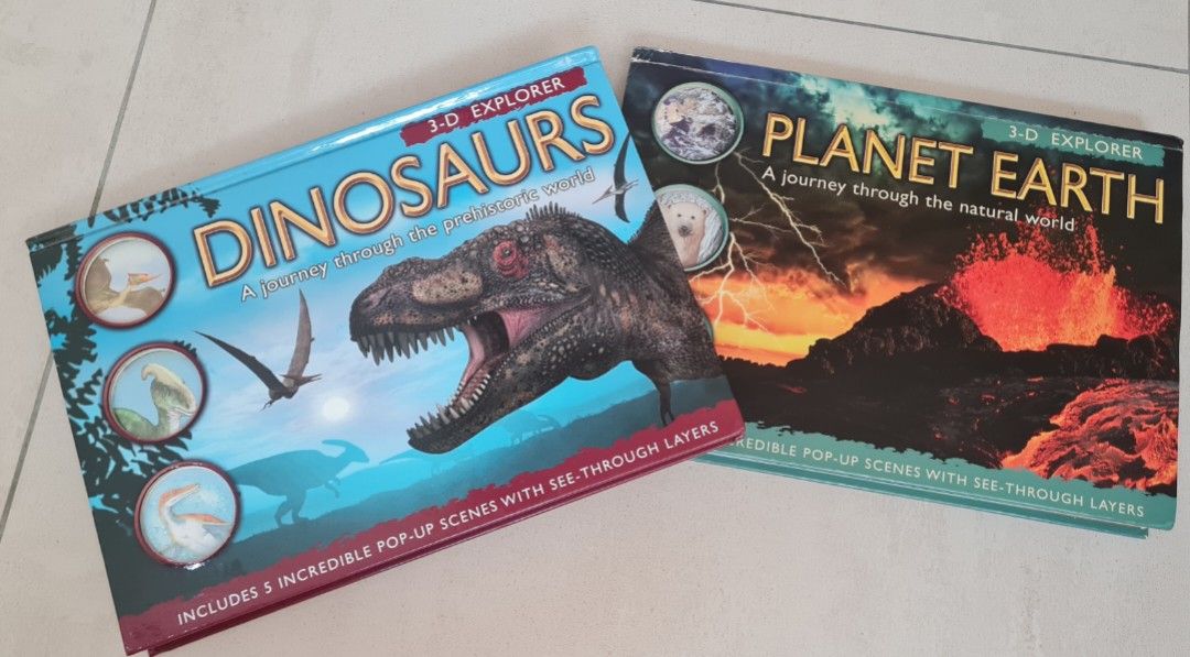 Dinosaur / Planet Earth 3D Explorer books, Hobbies & Toys, Books ...