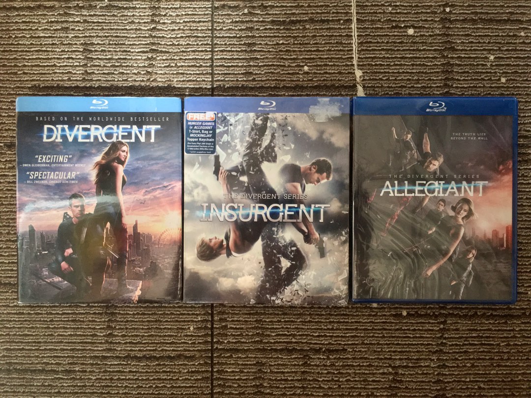 Divergent Trilogy Action Blurays, Hobbies & Toys, Music & Media, CDs ...
