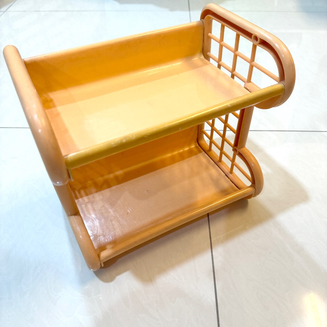 Double decker rack organizer for table, study, living room, kitchen ...