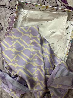 D Monogram duck Square scarf in sunset, Women's Fashion, Muslimah ...