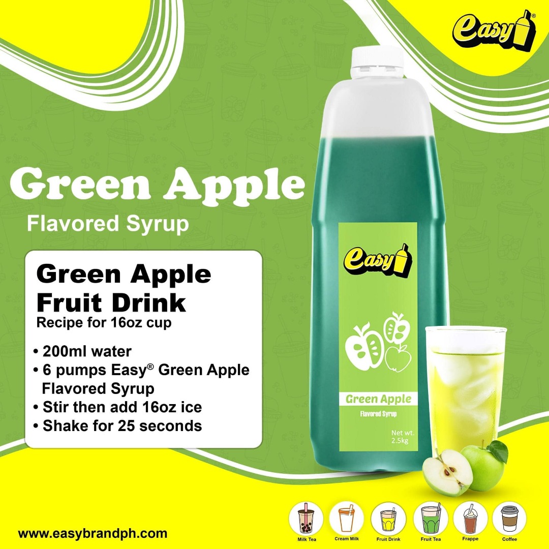 Easy Brand Green Apple, Food & Drinks, Beverages on Carousell