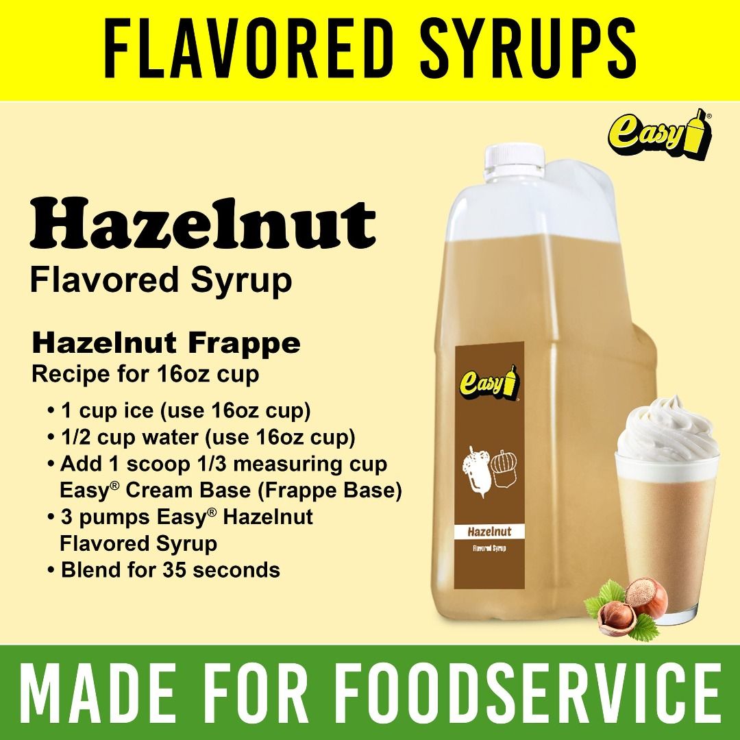Easy Brand Hazelnut Syrup, Food & Drinks, Beverages on Carousell