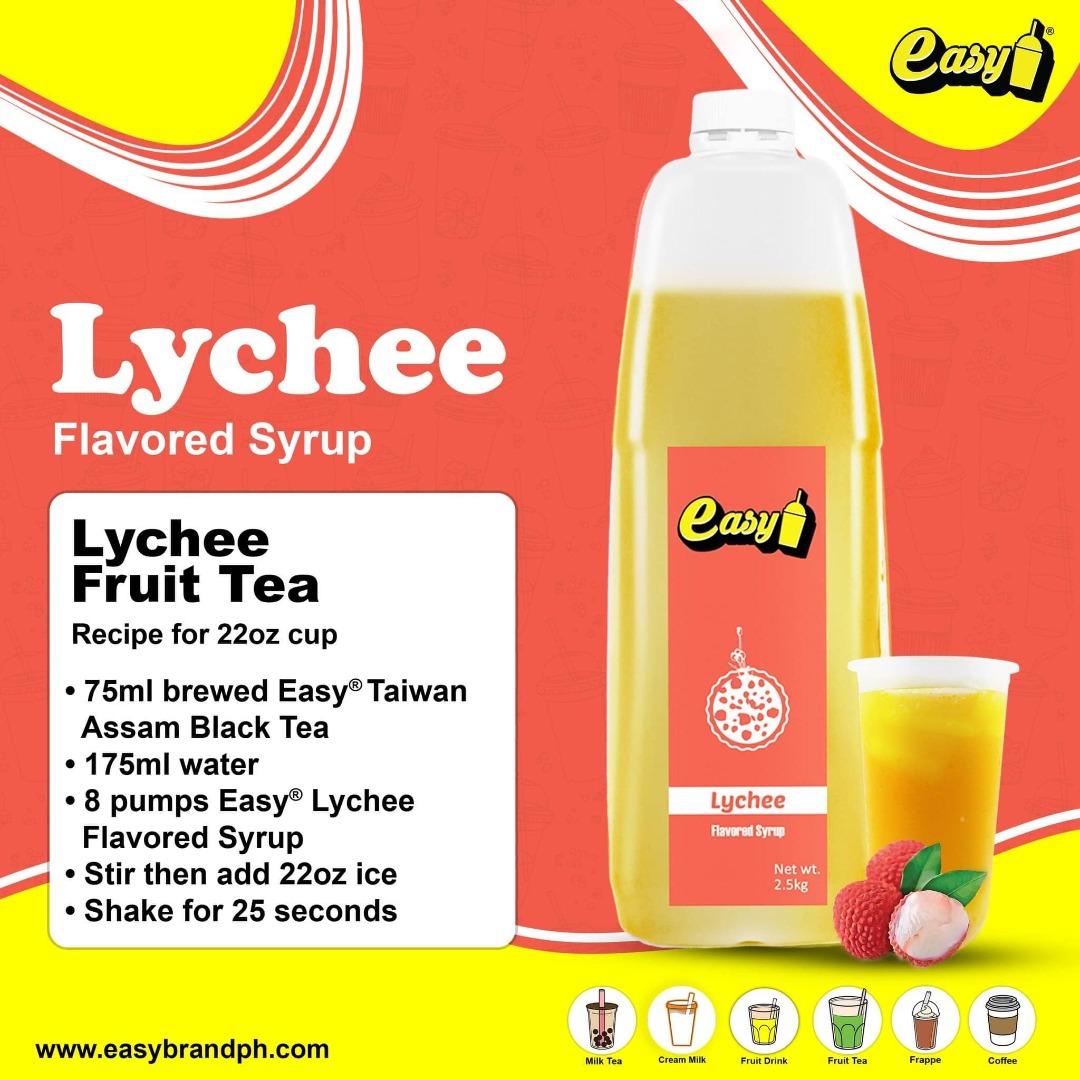 Easy Brand Lychee Syrup, Food & Drinks, Beverages on Carousell