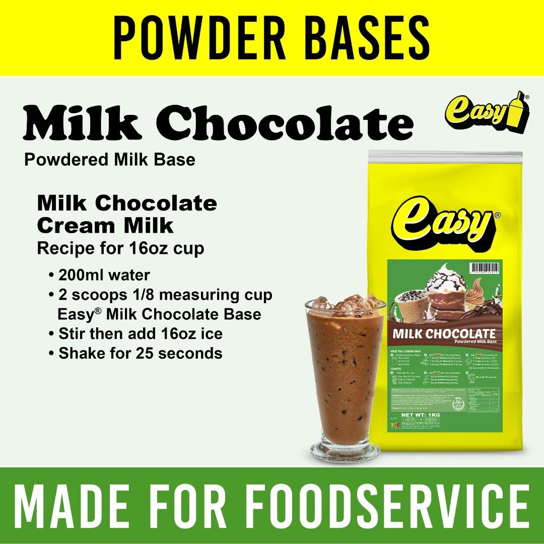 Easy Brand Milk Chocolate Base 1Kg, Food & Drinks, Beverages on Carousell