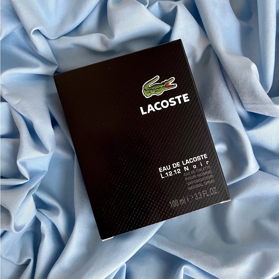 Eau De Lacoste Noir L.12.12 100ml EDT Perfume For Men, Beauty ...