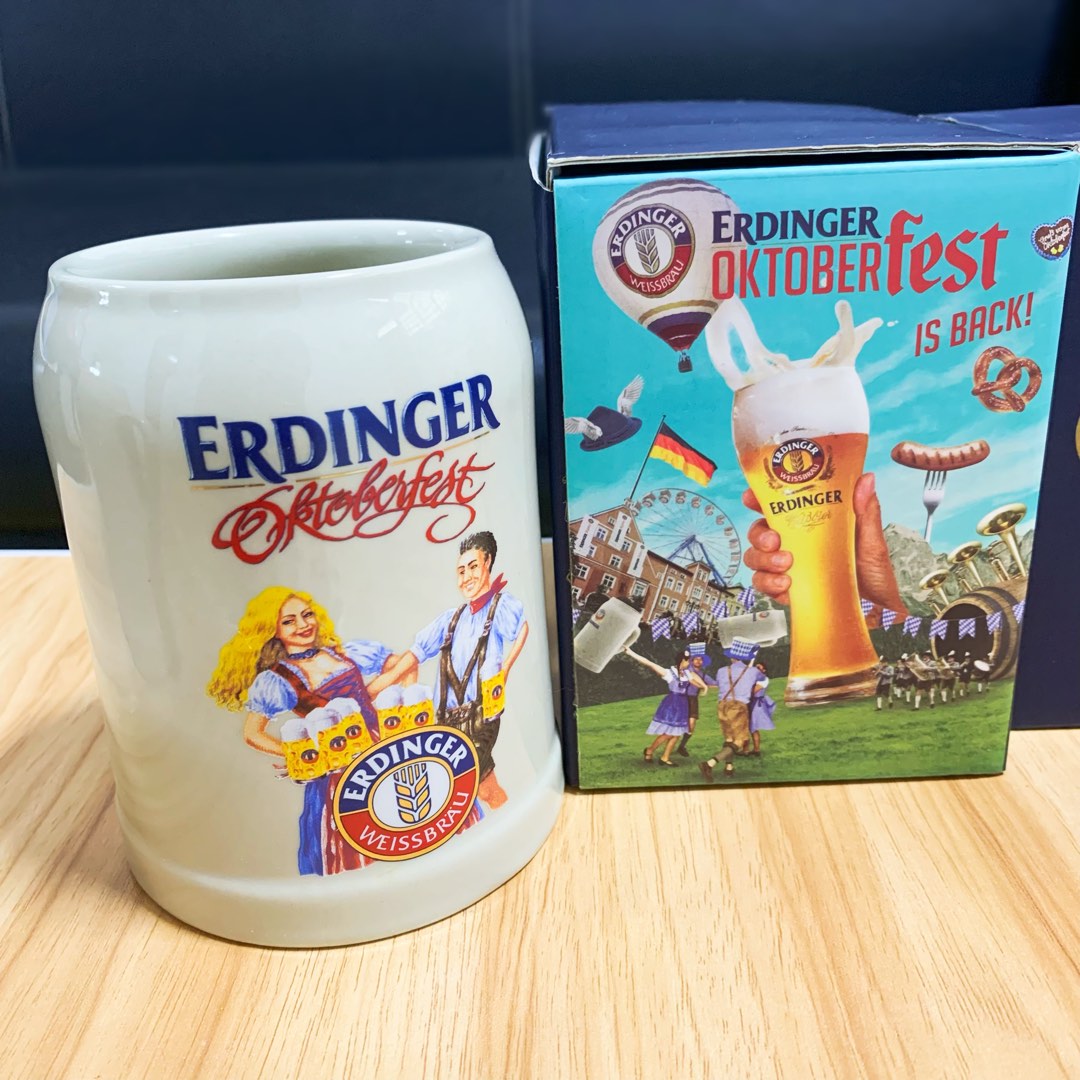 ERDINGER big beer mug 0.5L October Fest, Hobbies & Toys, Memorabilia ...