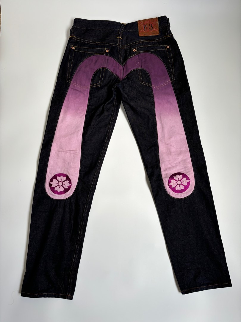 Evisu Purple Daicock selvedge denim, Men's Fashion, Bottoms, Jeans on ...