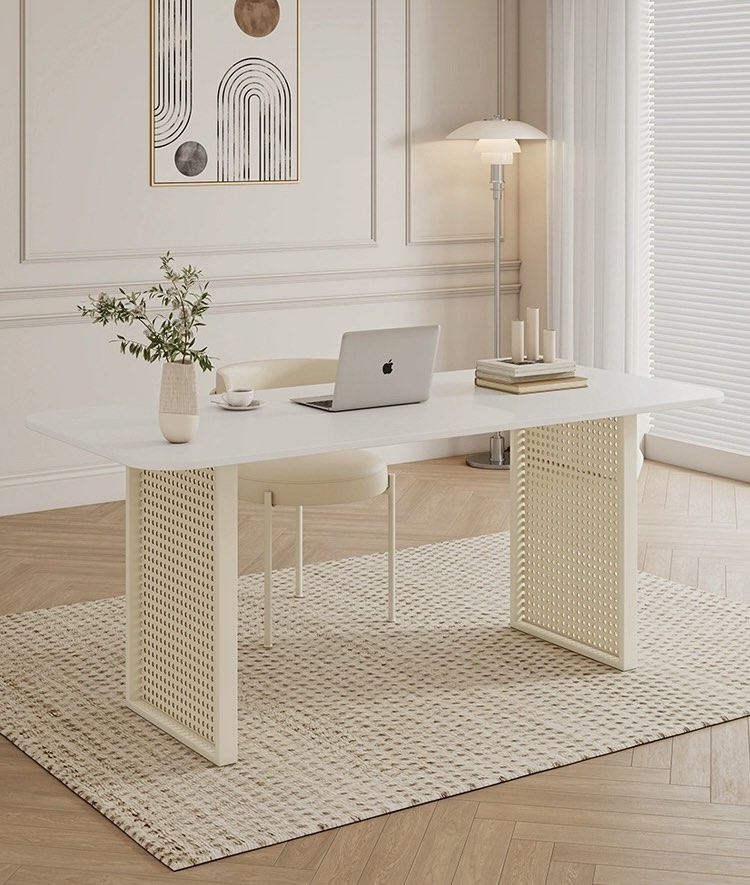 FOZI Modern Sintered Stone Study Table, Furniture & Home Living ...