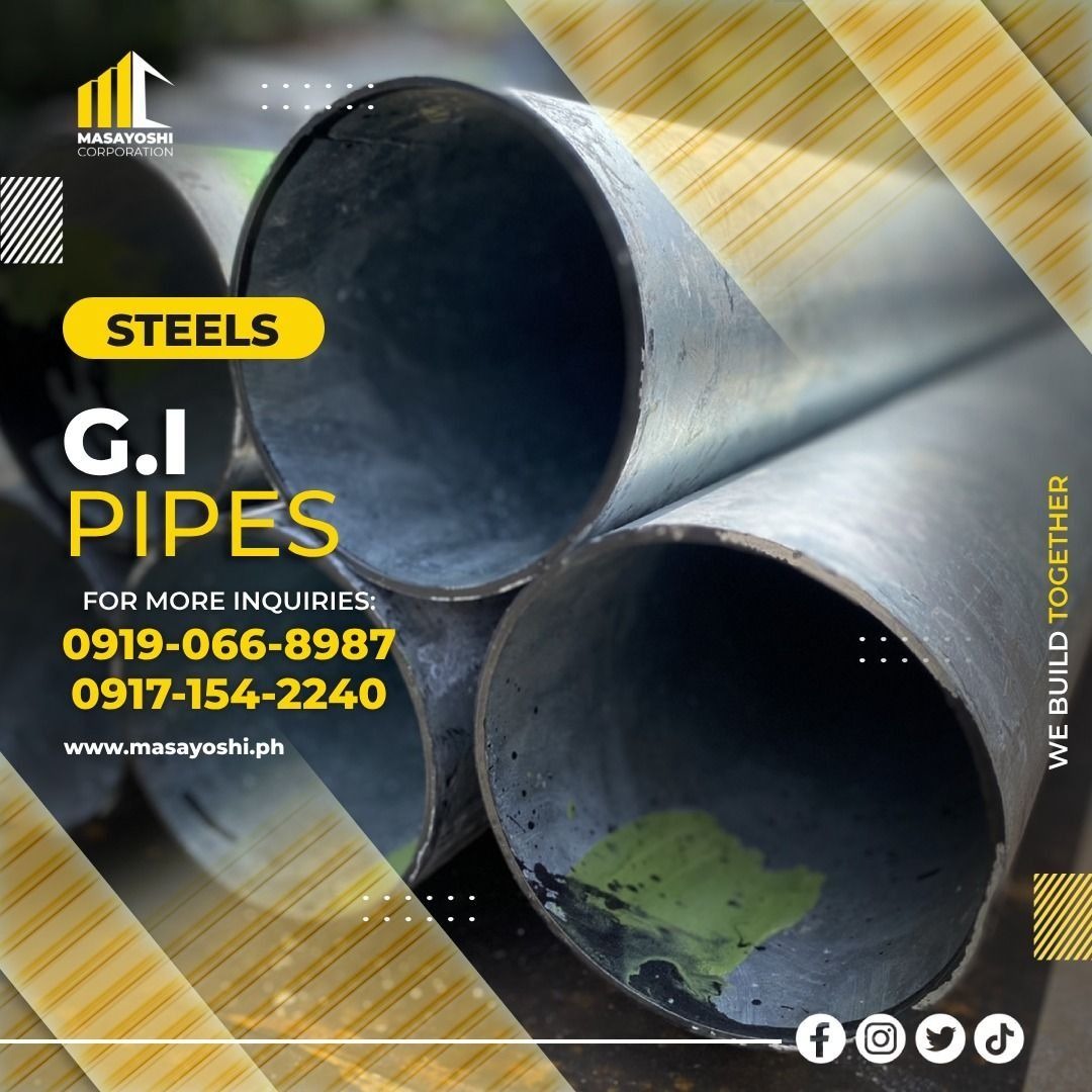 Galvanized Iron Pipes 1 1/2", GI Pipes, G.I. Pipes, Steel Pipe, Metal ...