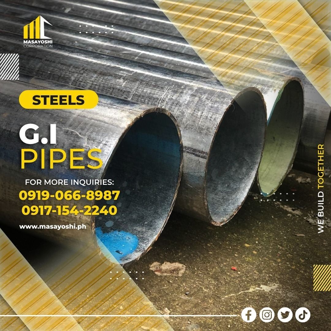 G.I Pipes | Galvanized Iron PIpe | Hollow Bars | GI | Pipes | Tubo ...