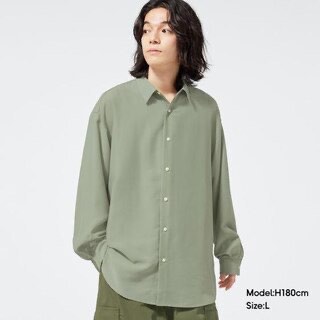 GU by Uniqlo men light weight loose shirt, Men's Fashion, Tops & Sets ...