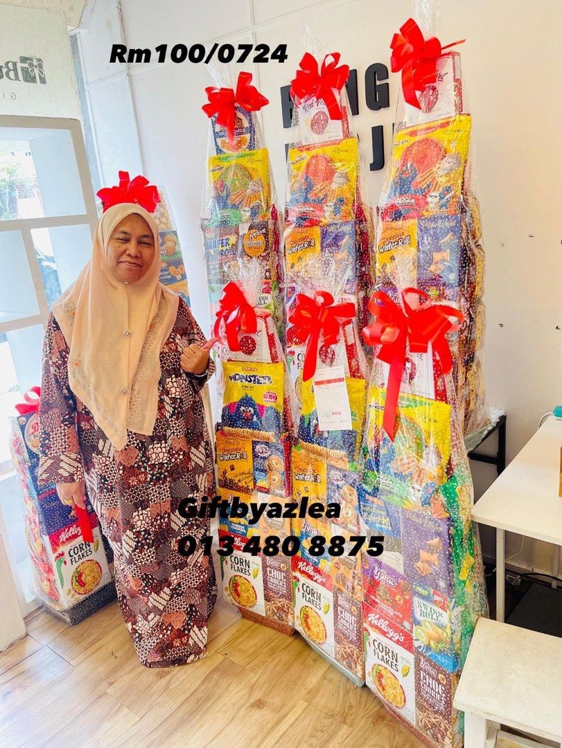 Hamper makanan dan minuman tinggi ready stock, Food & Drinks, Gift ...