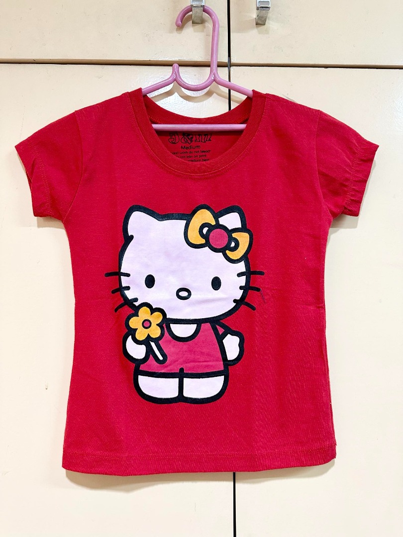 Hello Kitty Kid Red Top 8-10Y, Babies & Kids, Babies & Kids Fashion on ...