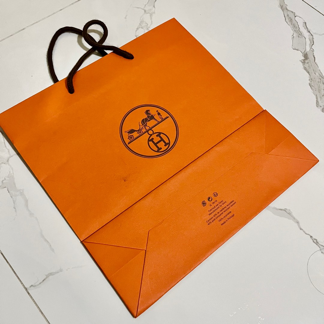 Hermes Original Paper Bag, Luxury, Accessories on Carousell