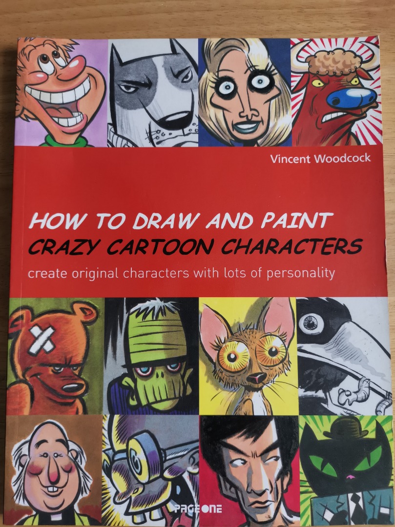 How to Draw and Paint Crazy Cartoon Characters, Hobbies & Toys, Books ...