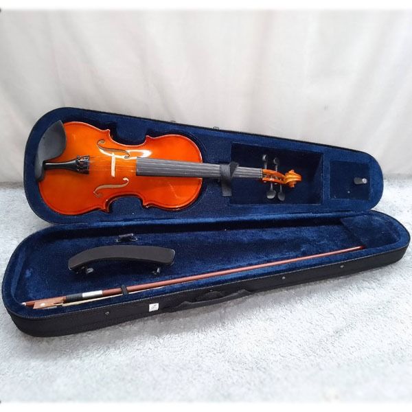 Huxley Wooden Violen W/Case AVIOLIN-0124, Hobbies & Toys, Music & Media ...