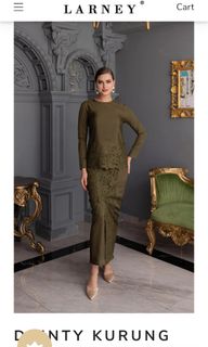 Larney Mint Revamp Puff Kurung Raya 2023 collection, Women's Fashion ...