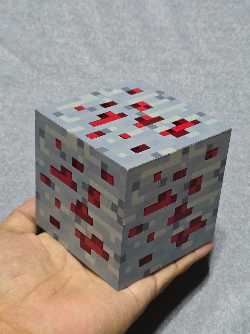 Minecraft Light up Redstone ore, Hobbies & Toys, Toys & Games on Carousell