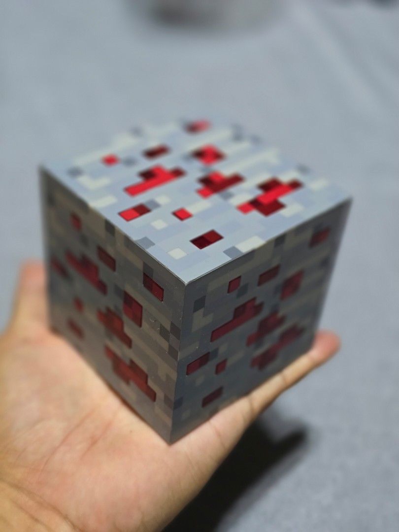 Minecraft Light up Redstone ore, Hobbies & Toys, Toys & Games on Carousell