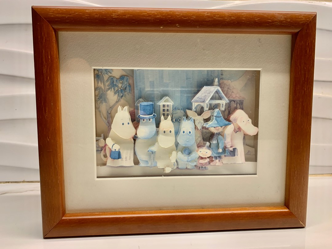 Moomin Shadow Box Box Frame Art Box 3D Box Frame 3D Shadow Box, Hobbies ...