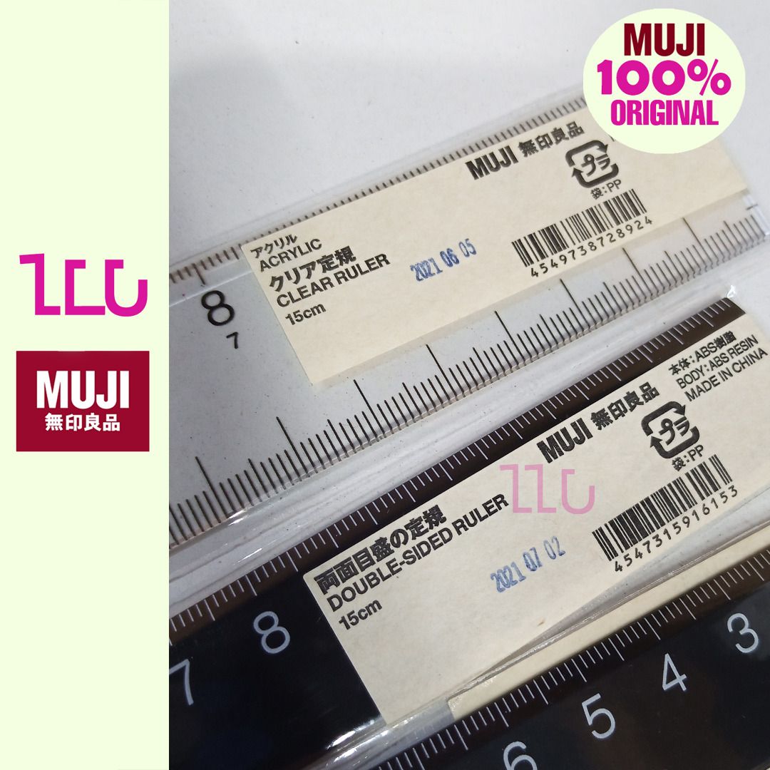 Muji ABS Ruler Black, Hobbies & Toys, Stationary & Craft, Craft ...