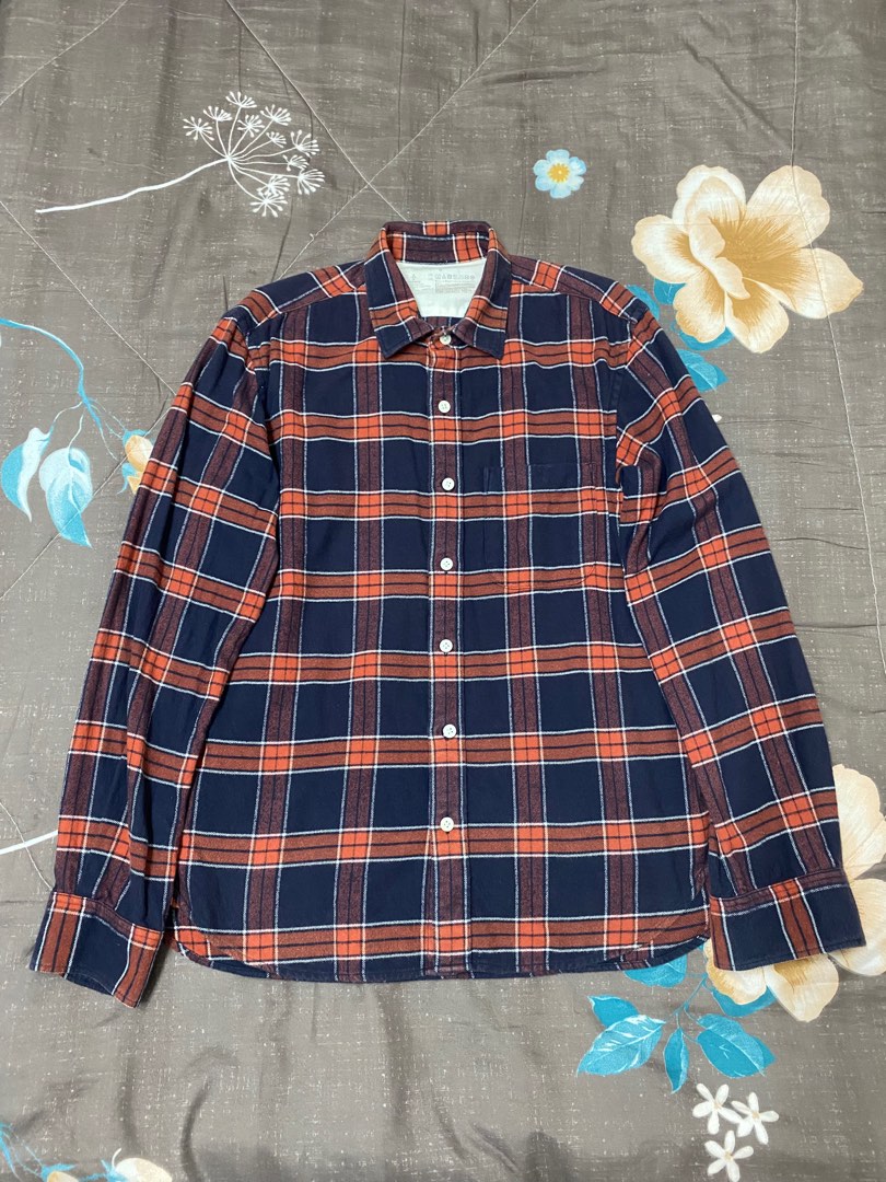 MUJI FLANNEL, Men's Fashion, Tops & Sets, Tshirts & Polo Shirts on ...
