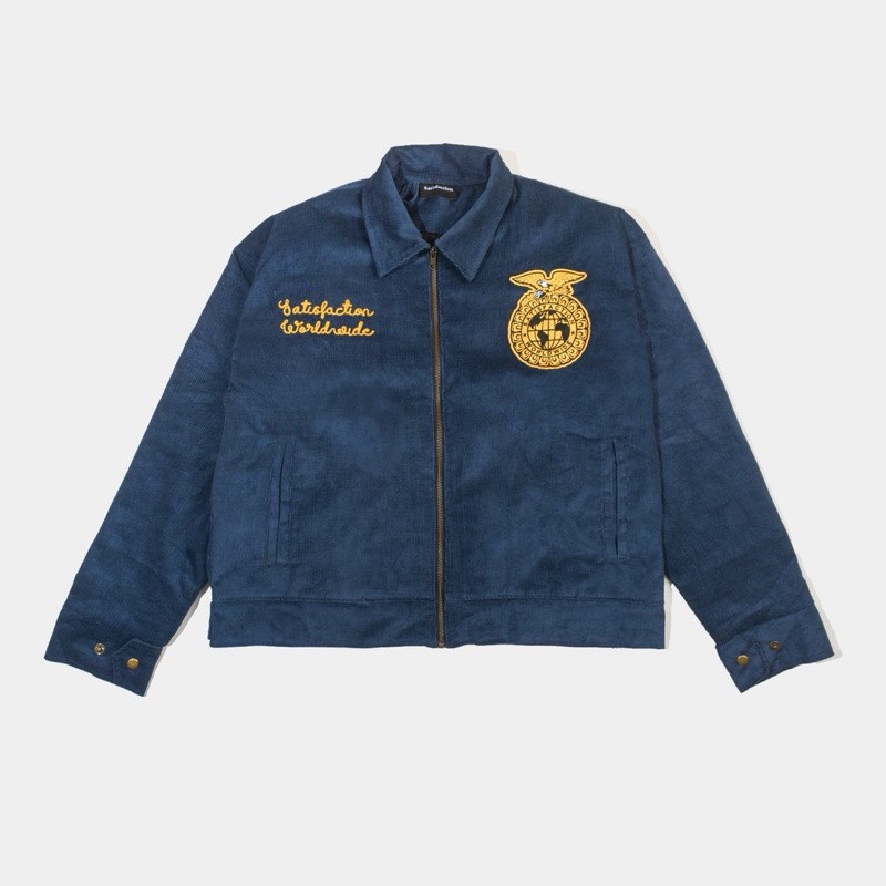Navy FFA Corduroy Work Jacket Parody/Inspired by IndoBrand, Men's ...