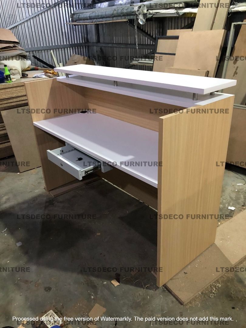 new counter table office partition furniture, Furniture & Home Living ...