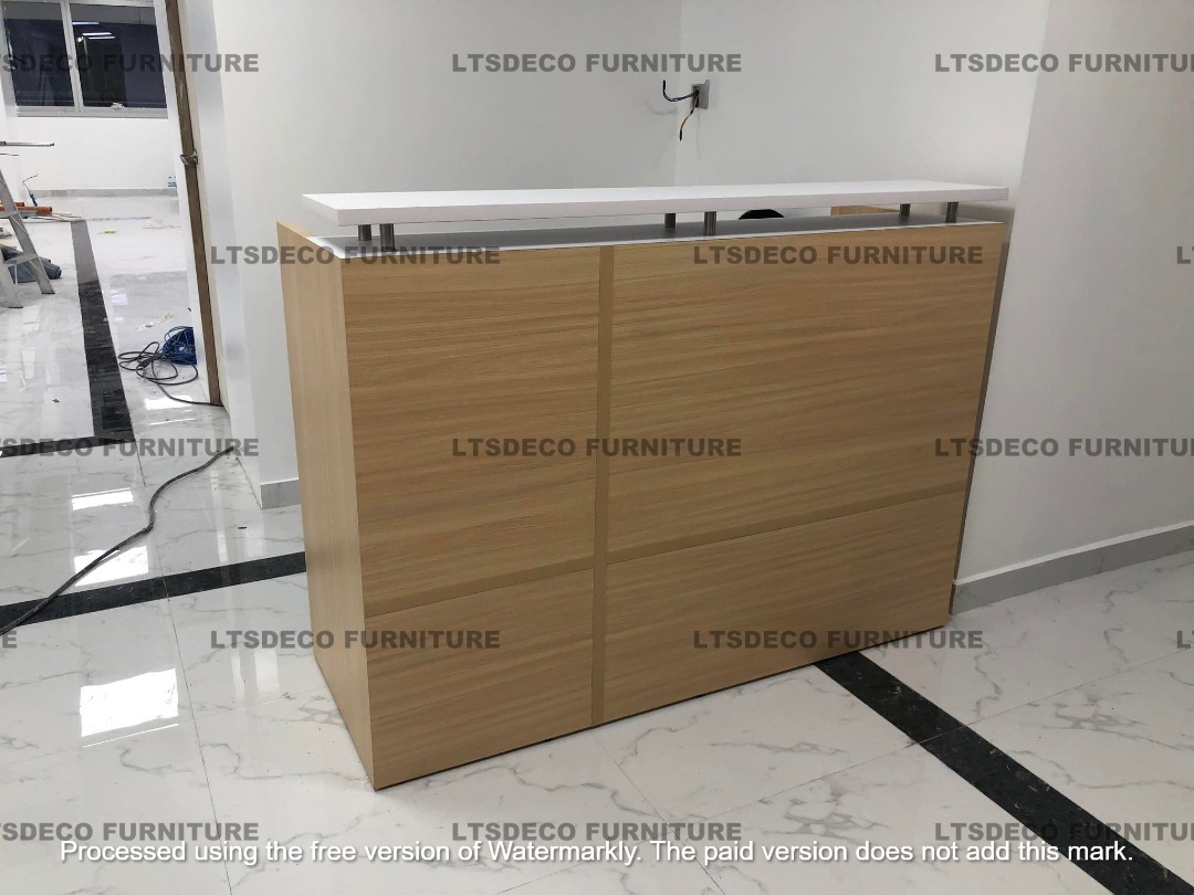 new counter table office partition furniture, Furniture & Home Living ...