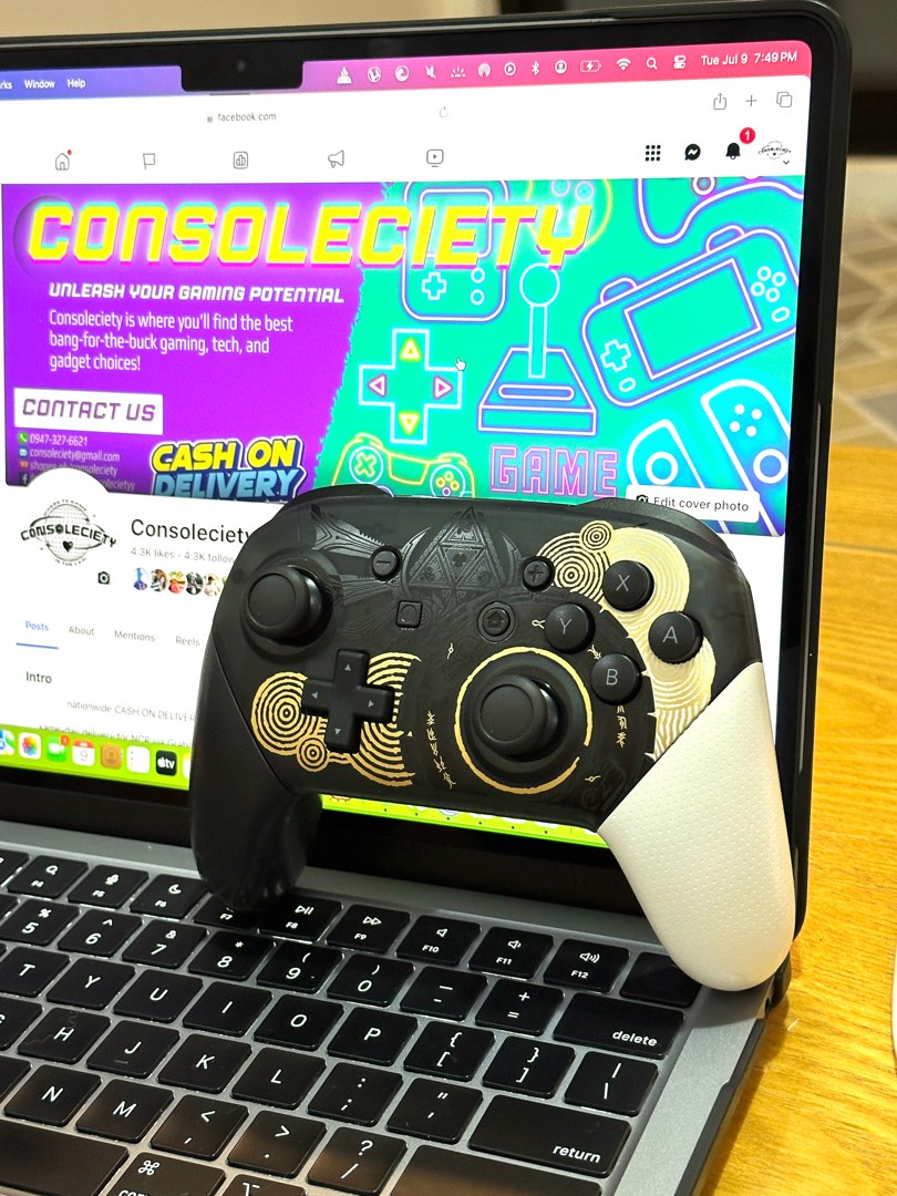 Nintendo Switch Pro Controller Zelda TOTK Tears of the Kingdom Edition ...