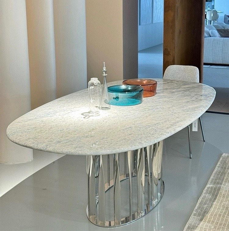 NOLAN Modern Marble Dining Table, Furniture & Home Living, Furniture ...